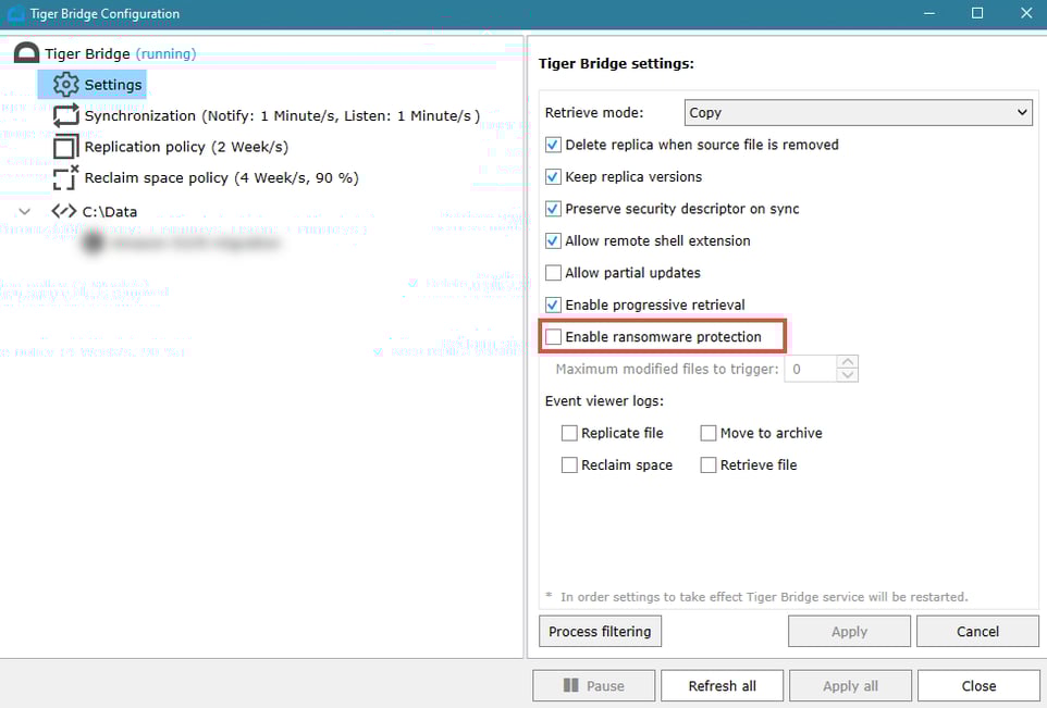 Ransomware Protection with Tiger Bridge