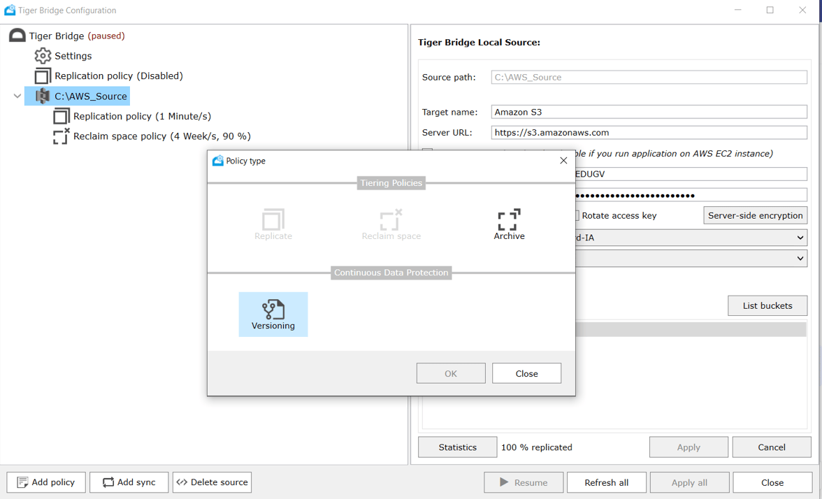 Tiger Bridge Deployment for AWS