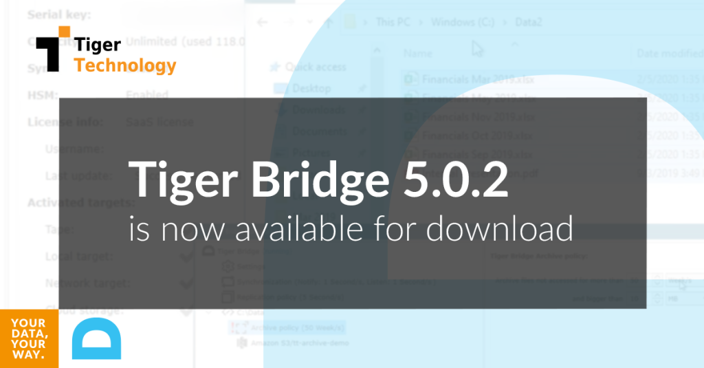 Tiger Bridge 5.0.2 is now available for download