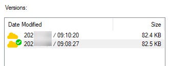 Continuous Data Protection with File Versioning